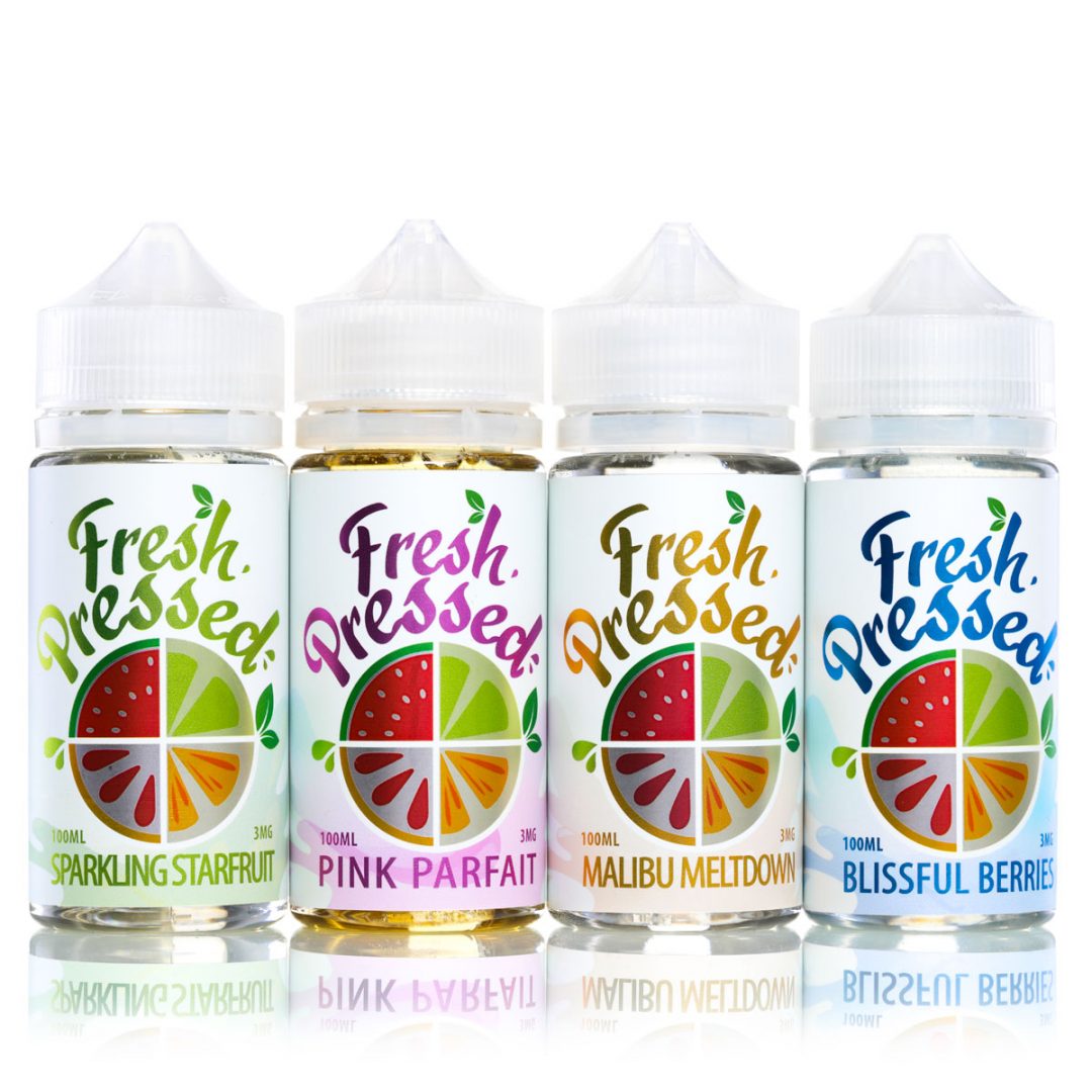Fresh Pressed eLiquids Bundle | 400ml Total | 4 Flavors | The Best Vape