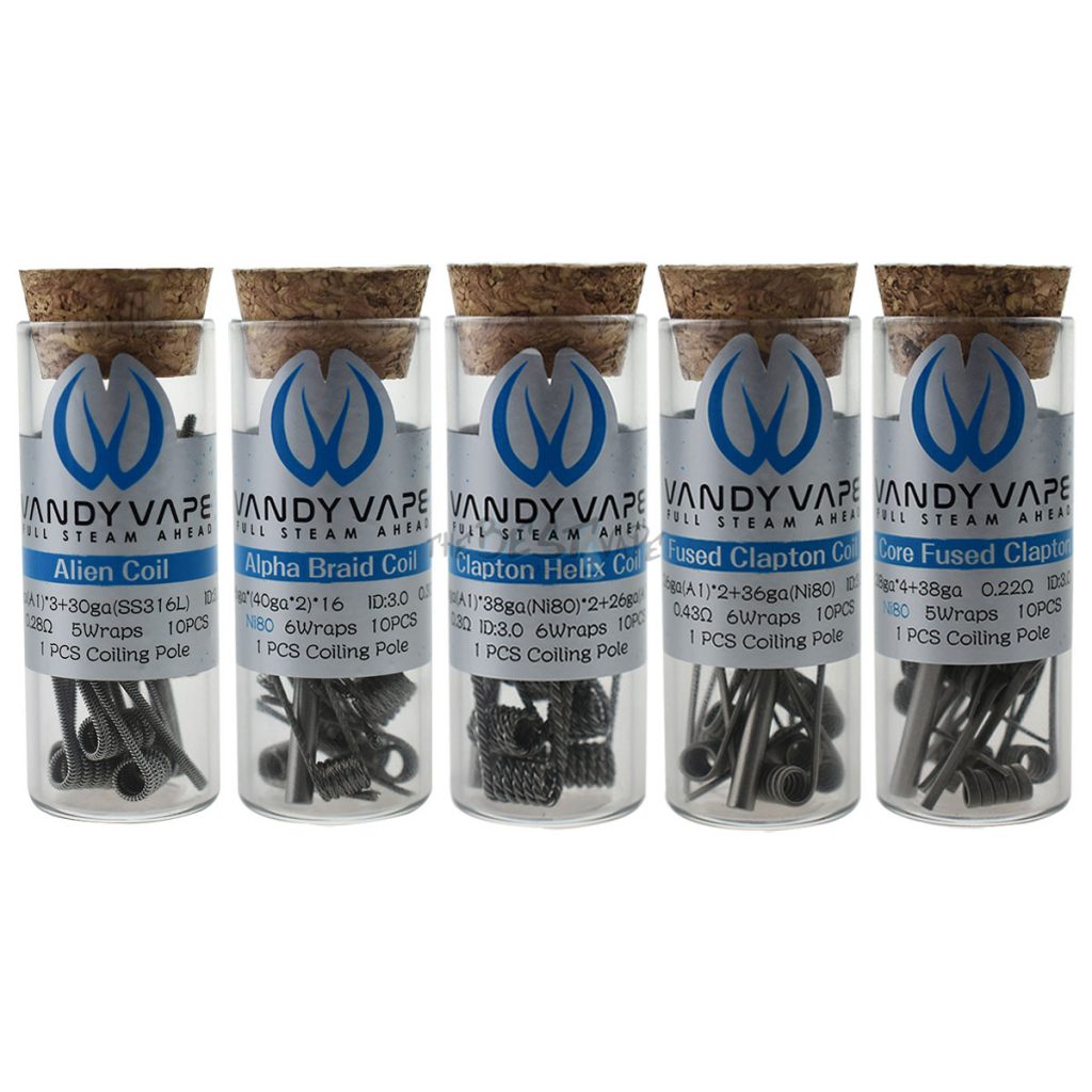 Vandy Vape Pre-Built Coils | Claptons, Aliens, Braided | The Best Vape