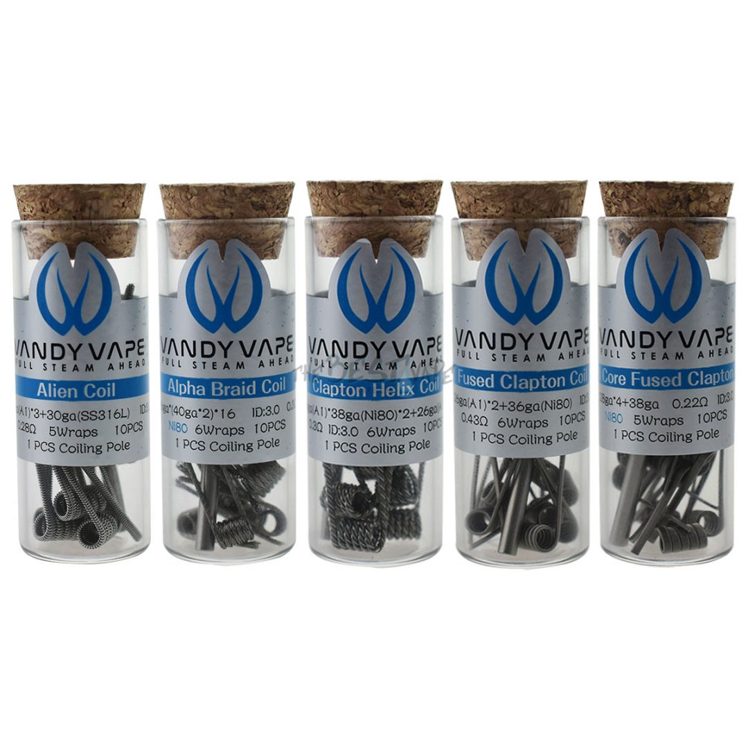 Vandy Vape Pre-Built Coils | Claptons, Aliens, Braided | The Best Vape