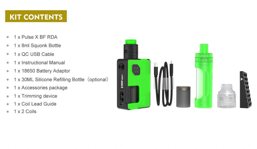 Vandy Vape Pulse X Kit | 90W Squonk Kit | G10 & Frosted | The Best Vape