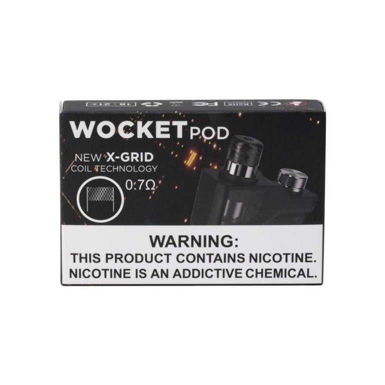 SnowWolf Wocket Replacement Pods | 1 Pod & 2 Coils | The Best Vape